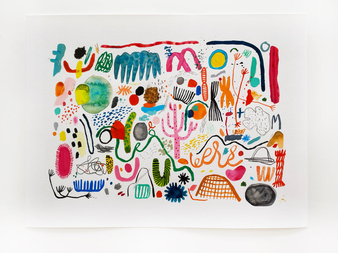 'Blob Party 05' - Limited Edition Giclee Print – kindah khalidy