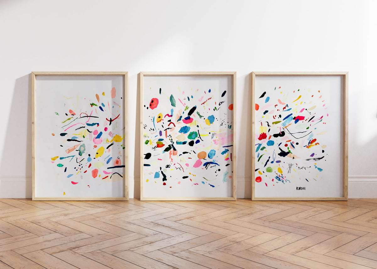 "Celebration Shrapnel 02" Triptych – kindah khalidy